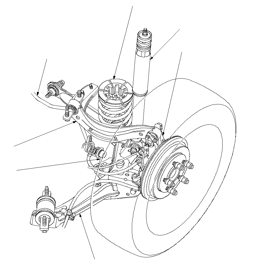 Rear Suspension Component Location Index - Drum Brake
