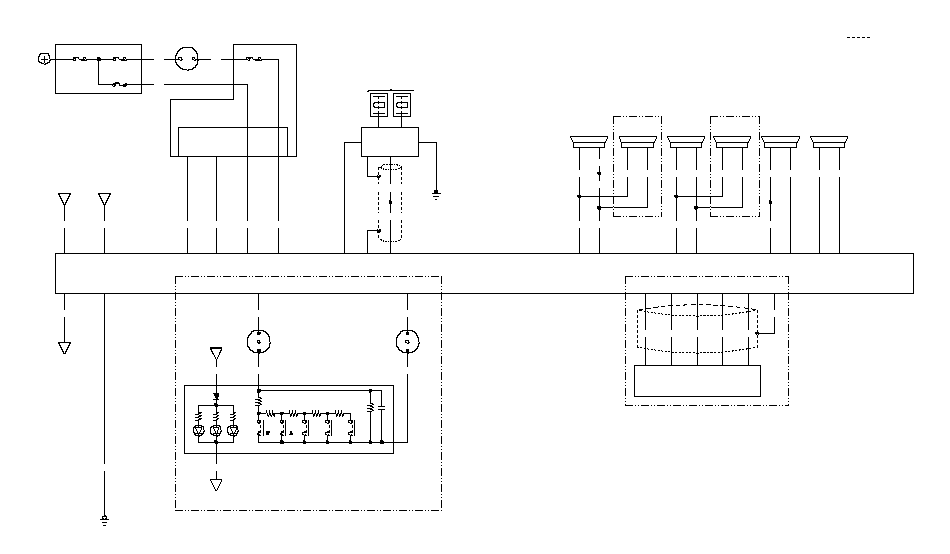 Audio System Circuit Diagram (Except 1DIN 1CD type)